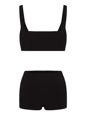 Red Valentino Logo Knit Two-piece Set - Black