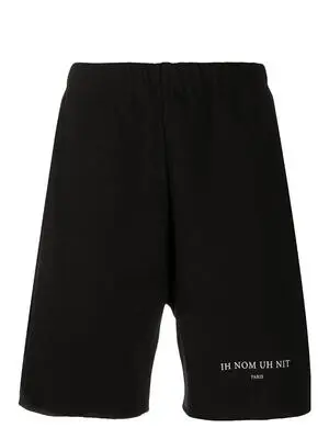 IH NOM UH NIT Ih Nom Uh Nit Logo Fringed Hem Shorts