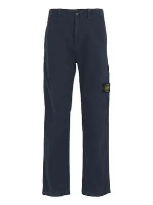 Stone Island Casual Trousers With Belt Loops - Blue