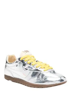 AUTRY Medalist Low Lace-up Sneakers - Silver-tone