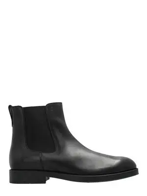 TOD'S Round Toe Chelsea Boots - Black