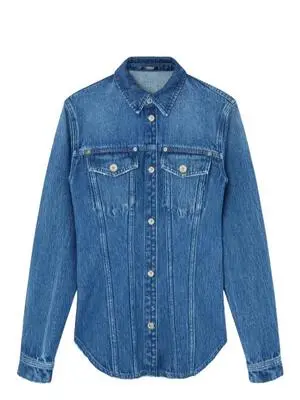 Versace La Medusa '95 Denim Shirt - Blue