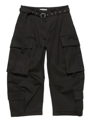 Acne Studios Acne Studios Belted Cargo Trousers Black