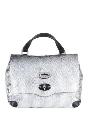 ZANELLATO Baby Postina Sequined Shoulder Bag - Silver