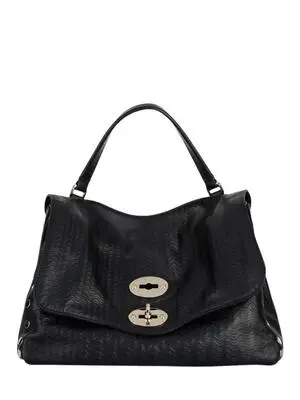 ZANELLATO Zanellato Postina Leather Tote Bag Black