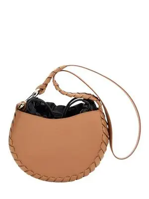 Chloé Small Logo Detailed Hobo Bag - Pink