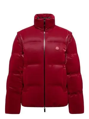 Moncler X A$ap Rocky Throttle Reversible Down Jacket - Deep Red