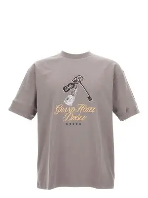 Drole De Monsieur Drôle De Le Shirt Grand Hotel T-shirt - Gray