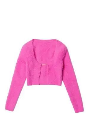 JACQUEMUS Jacquemus La Maille Cropped Knitted Cardigan
