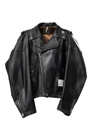 Mihara Yasuhiro Combined Vest Coating Jacket - Black