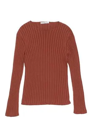 Acne Studios Ribbed Jumper - Brown