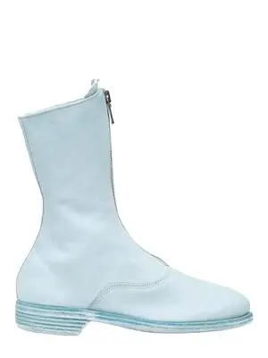 Guidi Zip-up Round Toe Boots - Blue
