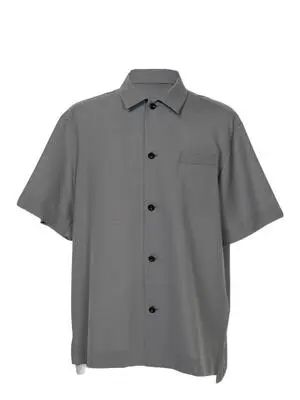 Sacai Welt-pocket Button-fastening Shirt - Gray
