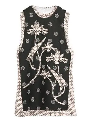 Chloé Sleeveless Round Neck Blouse - Black