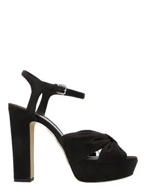JIMMY CHOO Heloise 120 Platform Sandals - Black