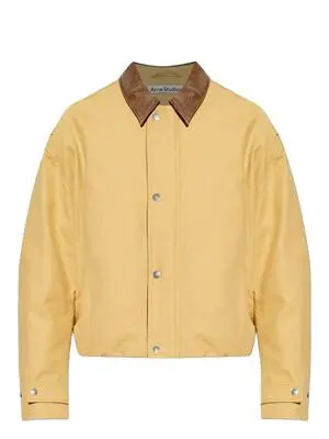 Acne Studios Acne Studios Faux Leather Collar Jacket No