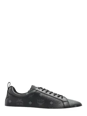 Mcm Neo Terrain Monogram Low-top Sneakers - Black