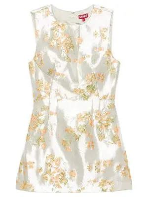 Staud Staud Garden Sleeveless Mini Dress Gray