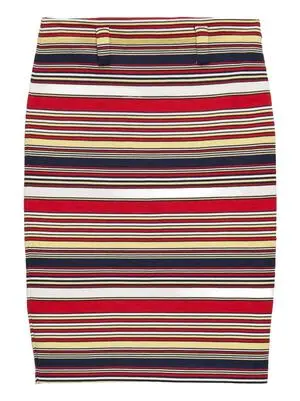 Prada Striped Pencil Skirt - Red/blue