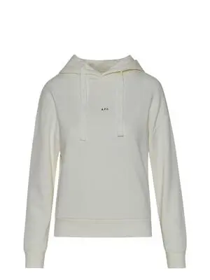 A.p.c. Logo Detail Drawstring Hoodie - Gray