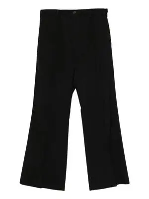 Marni Pleated-front Straight-leg Trousers - Black