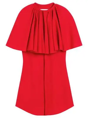 Ami Ruffled Mini Dress - Red