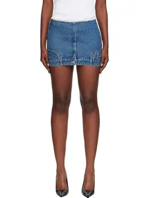Vetements Denim Upside-down Mini Skirt - Brown