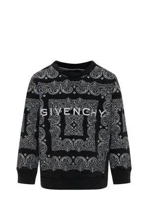 Givenchy Logo Long-sleeved Hoodie - Black