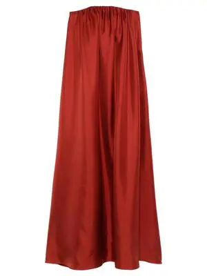 Max Mara Edda Dress Off-the-shoulder Maxi - Red