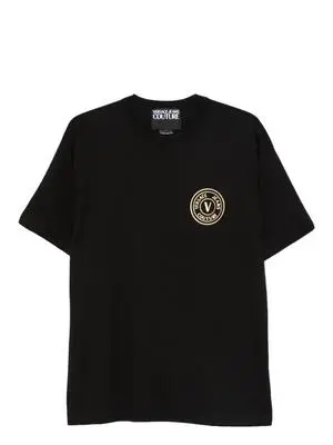Versace Logo Patch T-shirt - Black