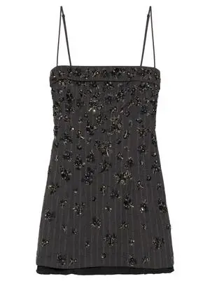 Simkhai Embellished Mini Dress - Black
