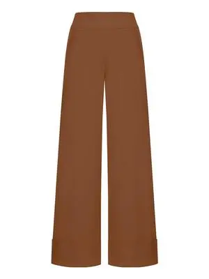 Max Mara High Waist Wide Leg Pants - Brown