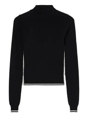 Off-White Logoband High Neck Sweater - Black