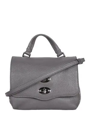 ZANELLATO Flap Shoulder Bag - Grey