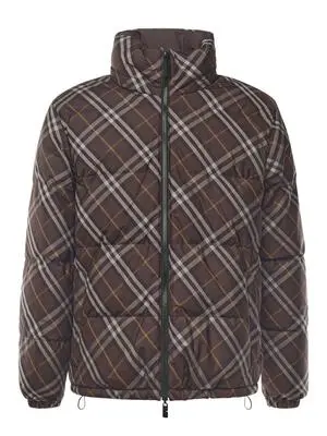 Burberry Reversible Check Snowdon Puffer Jacket - Black