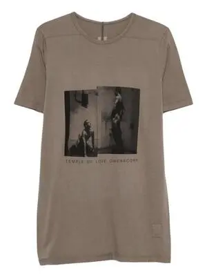 Rick Owens Level Graphic-print T-shirt - Grey