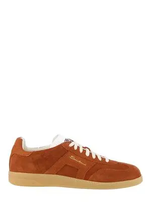 Santoni Lace-up Suede Sneakers - Brown