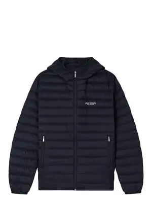 Armani Exchange Quilted Down Jacket With Hood - Black