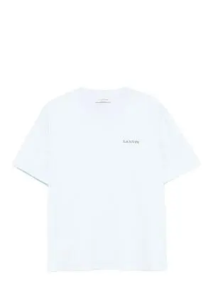LANVIN Lanvin Logo-Embroidered Crewneck T-Shirt White