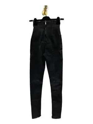 Rick Owens Zipper Leg Denim Trousers - Black