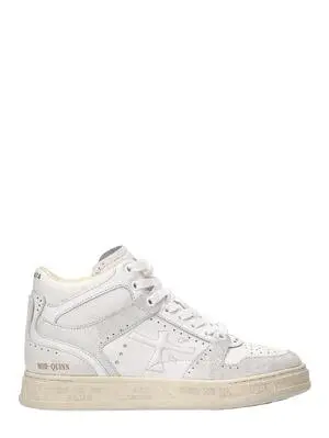 Premiata Premiata Logo Lace-Up High Top Sneakers White