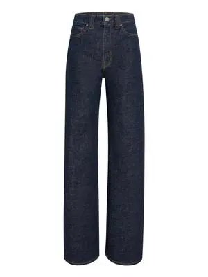KHAITE Khaite Dane High Waisted Wide-Leg Jeans
