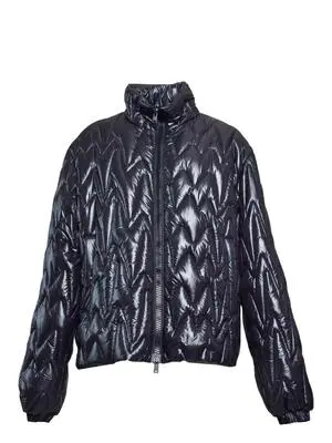 MSGM Quilted Zip-up Padded Jacket - Black