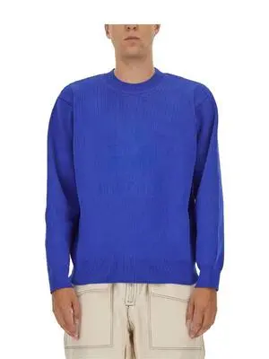 Isabel Marant Étoile Logo Jacquard Crewneck Jumper - Blue
