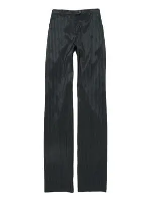 Acne Studios Pinstriped Loose Fit Trousers - Black