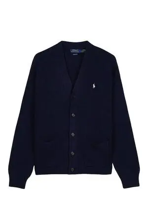 Polo Ralph Lauren Long-sleeved Knitted Cardigan - Black