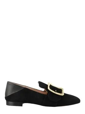 Bally Janelle Buckle Ring Loafers - Black