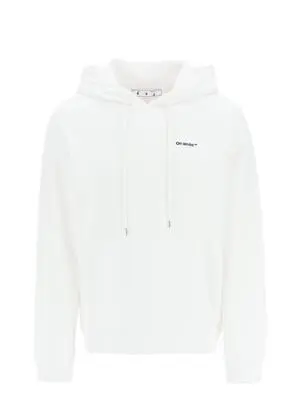 Off-White Logo-print Drawstring Hoodie - White