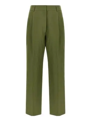 BLAZÉ MILANO Blaze Milano Mid Day Sun Fox Pleated Trousers Green