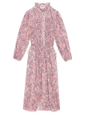 Isabel Marant Étoile Dalida Dress - Raspberry Black